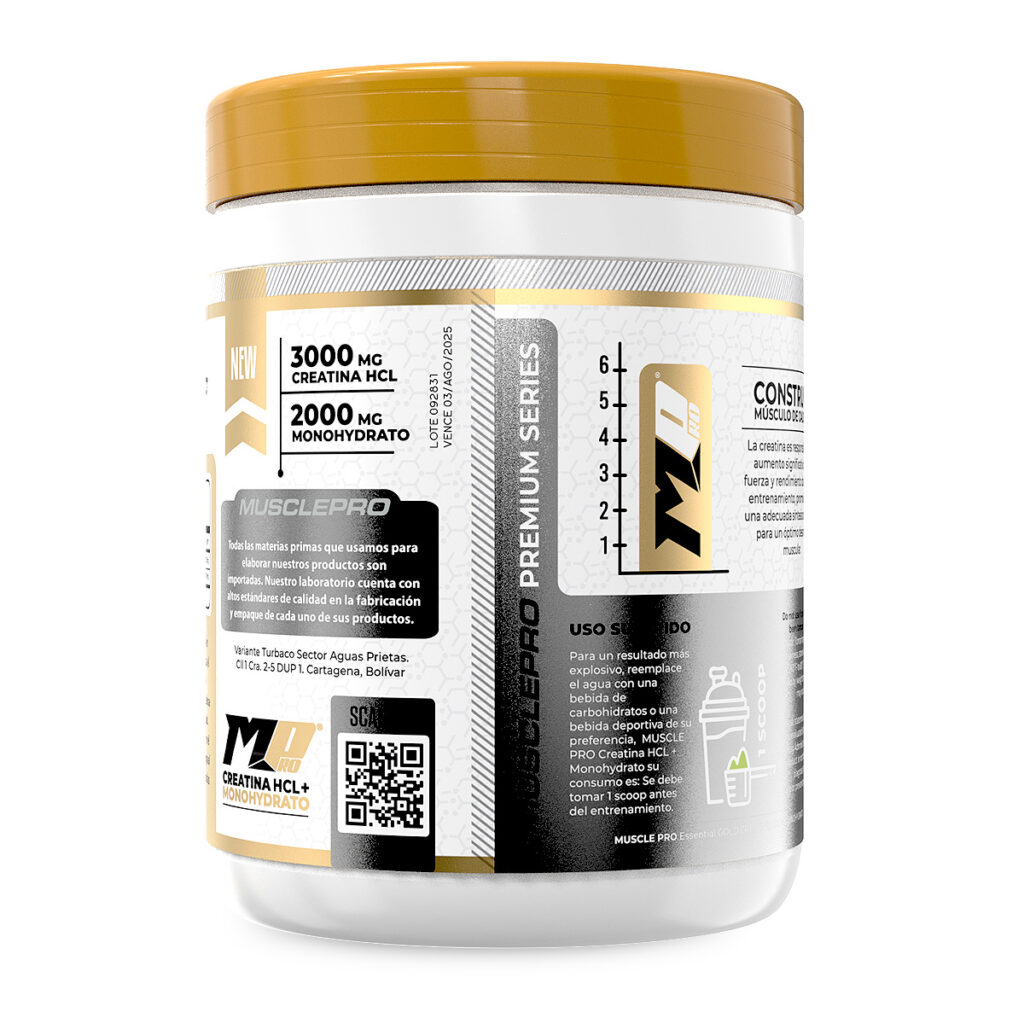 Creatina HLC con Monohydrato MusclePro 60 servicios - MUSCLE PRO ...